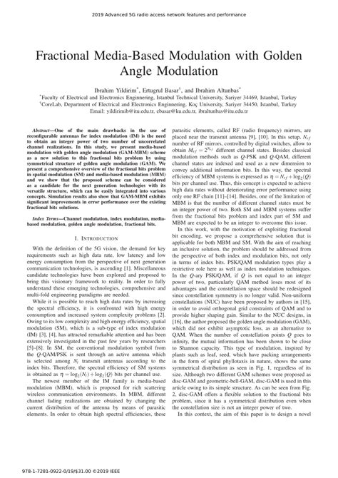 Pdf Fractional Media Based Modulation With Golden Angle Modulation