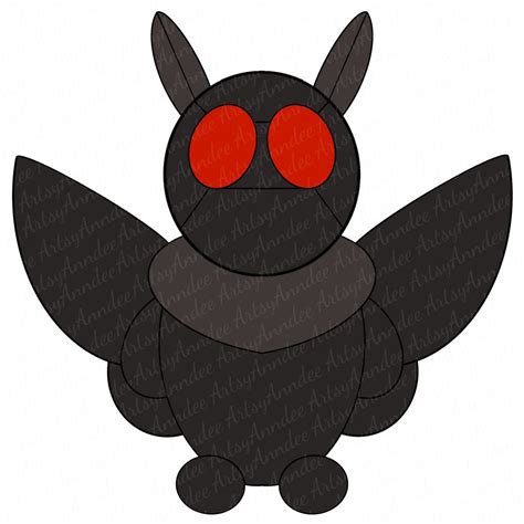 Chibi Mothman Stained Glass Pattern Etsy