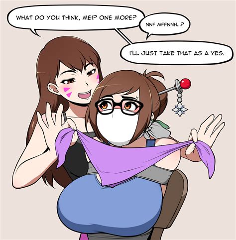 Rule 34 2girls Big Breasts Bondage Breasts Breath Play Dva Erotic