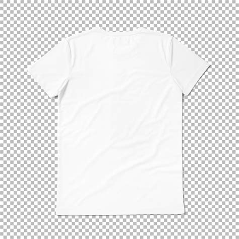 Premium Psd A Plain White Tshirt Viewed From The Back Showcasing A