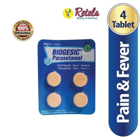 Jual Biogesic 1 Strip 4 Tablet Shopee Indonesia