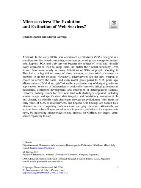 2020 Microservices The Evolution And Extinction Of Web Services Pdf
