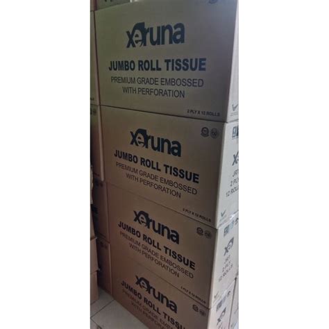Xeruna Jumbo Roll Tissue [jrt] 2ply Virgin Pulp 12rolls Ctn Shopee Malaysia