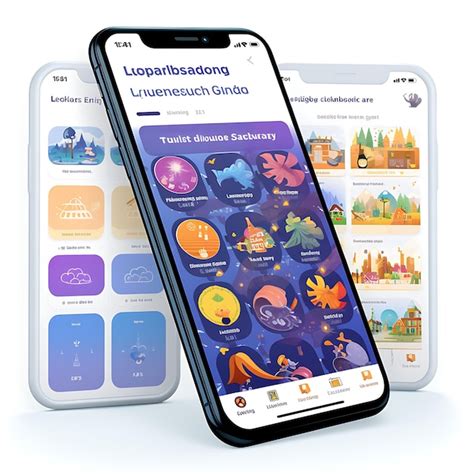 Premium Ai Image Mobile App Design Of Language Learning Vocabulary