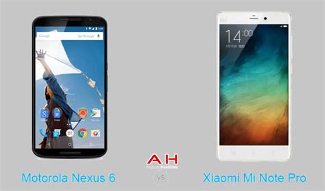 Phone Comparisons Motorola Nexus Vs Xiaomi Mi Note Pro