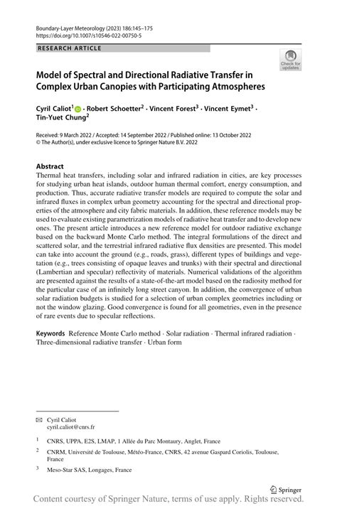 Model Of Spectral And Directional Radiative Transfer In Complex Urban Canopies With