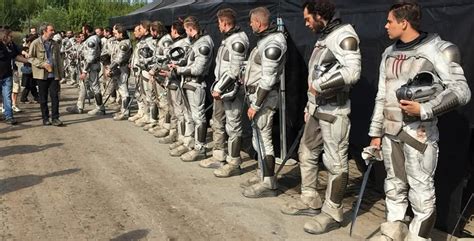Dune 2021 Director Villeneuve Inspecting Sardaukar Soldiers