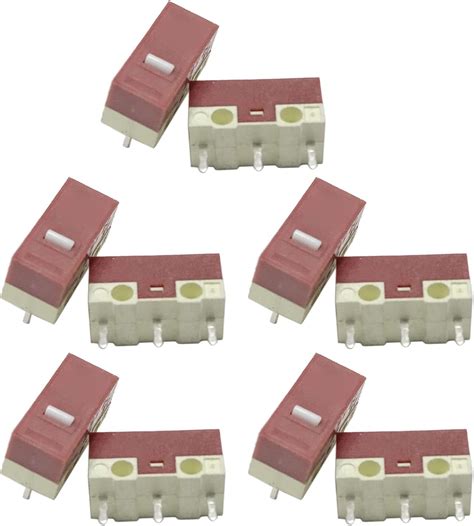 10pcs Huano Original Mouse Micro Switch 3pins 20m Clicks Mice Micro Mute Button
