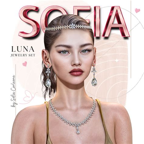 Second Life Marketplace Sofia Fatpack Luna Diamond Jewelry Set