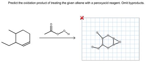 Predict The Oxidation Product Of Treating The Given Alkene With A