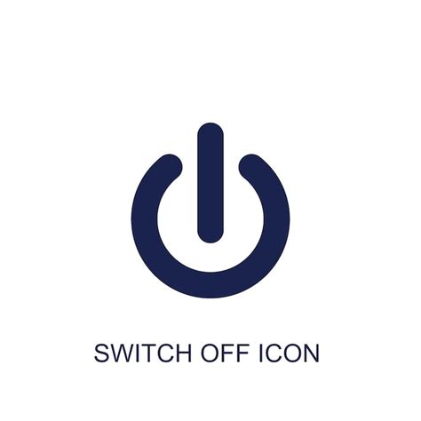 Premium Vector Switch Off Icon White Background