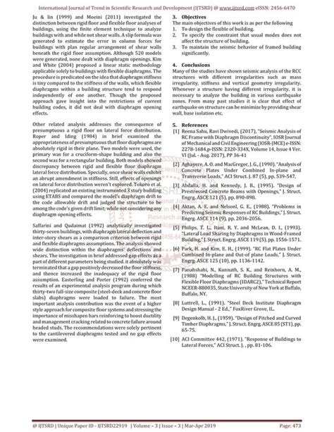 Seismic Response Analysis Of Structure A Perspective View Pdf