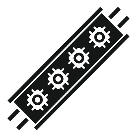 Diode Led Strip Light Icon Simple Vector Chip Smd 15108225 Vector Art At Vecteezy