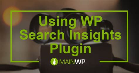 Using Wp Search Insights Plugin For Tracking Site Searches Mainwp