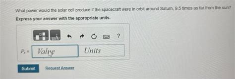 A Large Solar Panel On A Spacecraft In Earth Orbit Chegg