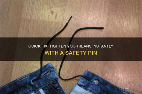 Quick Fix Tighten Your Jeans Instantly With A Safety Pin Shunvogue