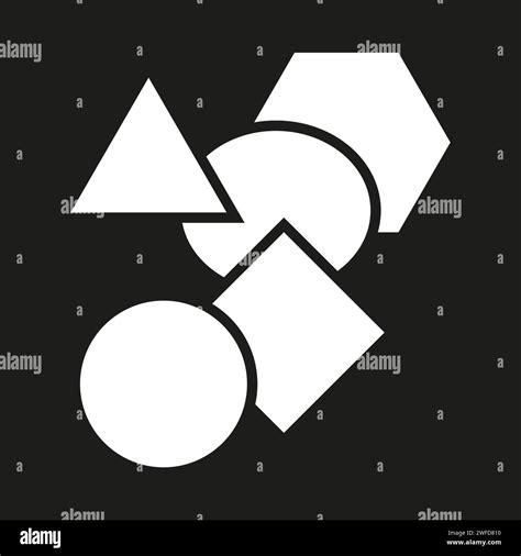 Geometric Icon Logo Shape With Overlapping Circle Square And Triangle Construction Building