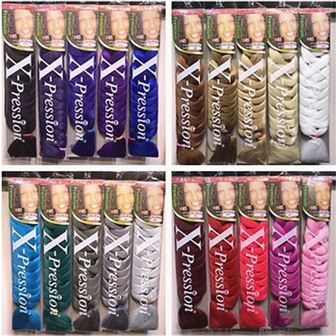2020 Wholesale Xpression Braiding Hair 82 Inches 165g Pack Synthetic