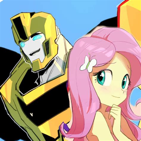 Tfp X Mlp 1 Bumblebee And Fluttershy By Jk7 Fan On Deviantart