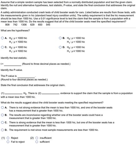 Assume That A Simple Random Sample Has Been Selected From A Normally D