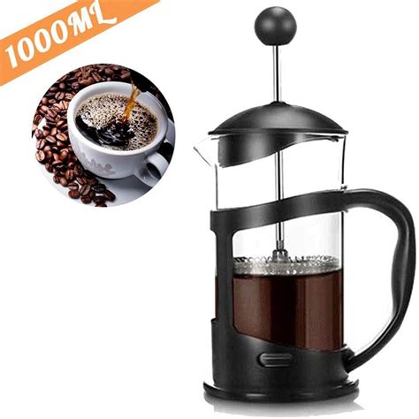 Portable Manual French Press Coffee Pot Glass Coff Vicedeal