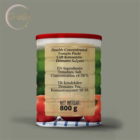 Tomato Paste Label Design Behance