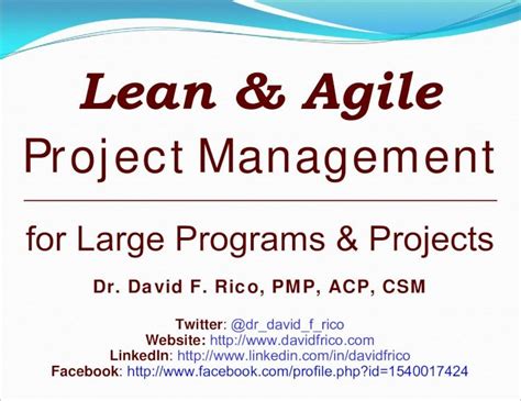 Pdf Lean And Agileintro To Agile Project Mgt Types Of Agile Project Mgt Phases Of Agile