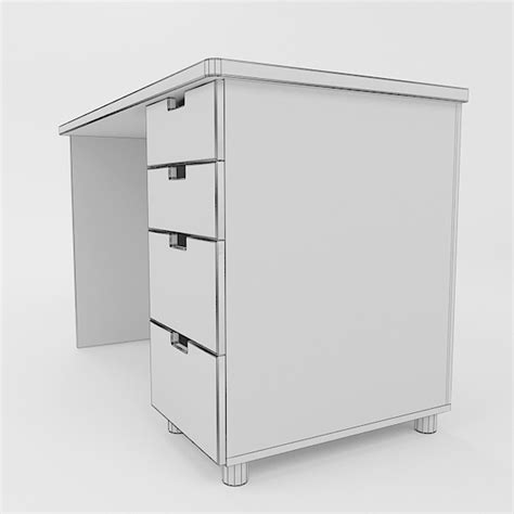 Desk Bedroom Leta 3d Model