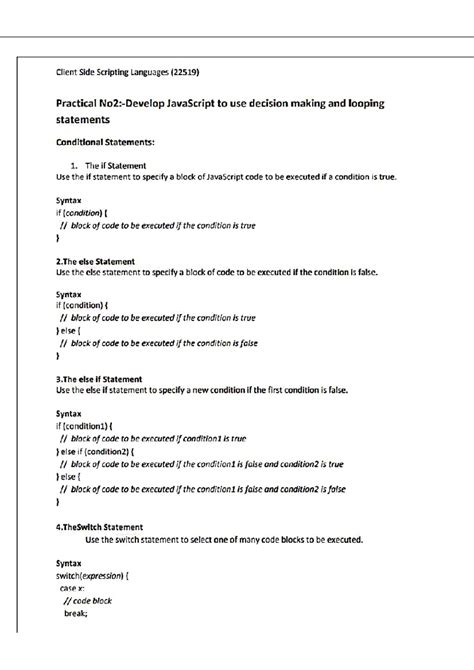 Css Practical No 2 Client Side Scripting Languages 22519 Practical Javascript To Use