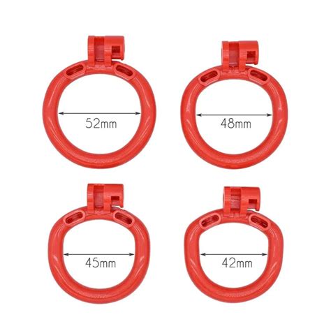 Tiny Turtle Plastic Chastity Cage With 4 Penis Rings Sissy Femboy Bdsm
