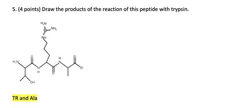 Solved 5 4 Points Draw The Products Of The Reaction Of