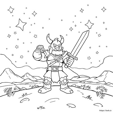 Brock Brawl Stars Gambar Mewarnai