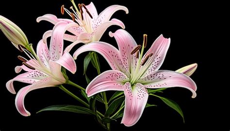 Premium Ai Image Isolated Side View Of Lily