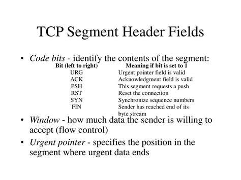 PPT The Transmission Control Protocol TCP PowerPoint Presentation Free Download ID