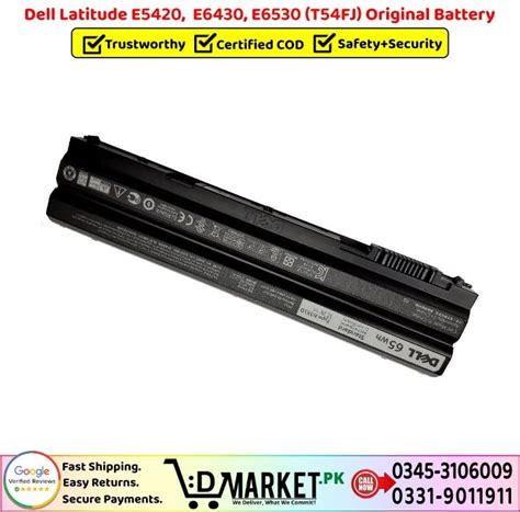 Dell Latitude E5420 E6430 E6530 T54fj Original Battery 2025 Exclusive