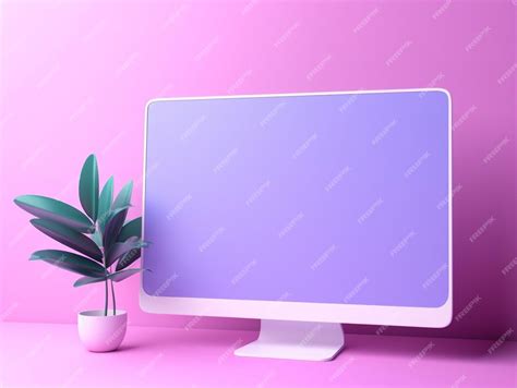 Premium Photo Blank Computer Display 3d Illustration