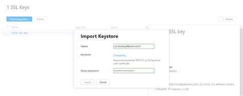 SSL Keys YouTrack Server Documentation