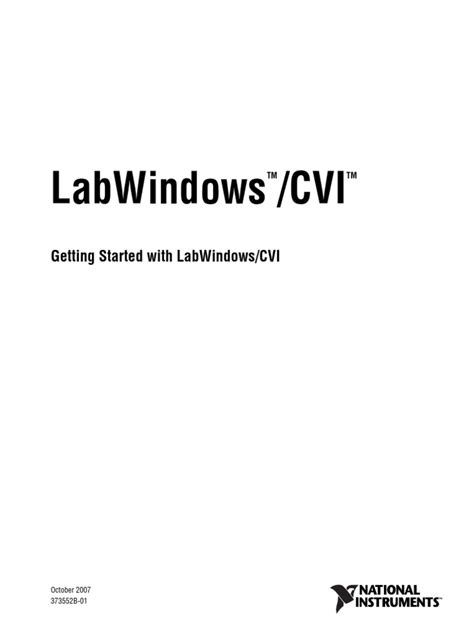 getting started with labwindows cvi pdf graphical user interfaces
