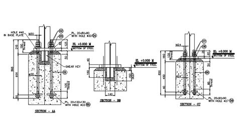 Section Detail Drawing Presented In This Auto Cad Drawing File Download