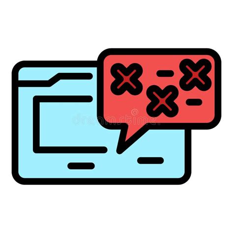 Enter Password Icon Color Outline Vector Stock Vector Illustration Of