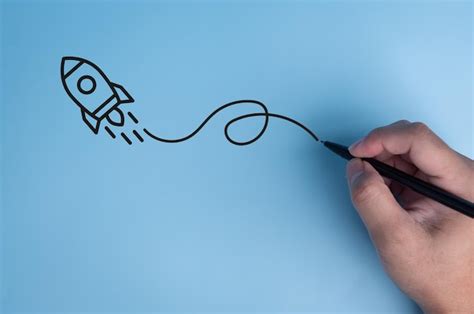 Premium Photo Fast Startup Business Success Objective Target Rocket Launch Icon Solution