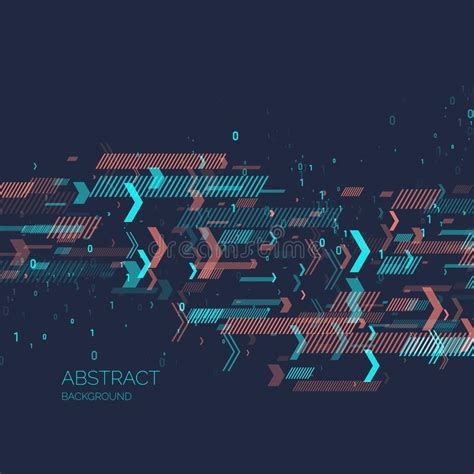 Abstract Futuristic Electronic Circuit Board With Binary Code Neural