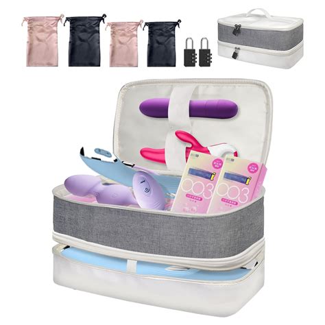 Turesmith Sex Toy Storage Locking Bag 14 2 Tier Portable