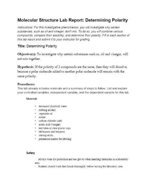 What Is The Standard Structure Of A Report Describe It Technical