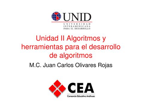 unidad ii algoritmos y herramientas para el desarrollo de