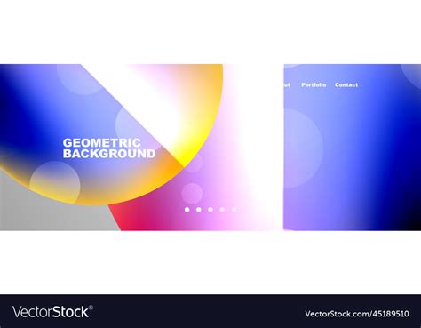 Geometric Flowing Shapes Abstract Background Vector Image