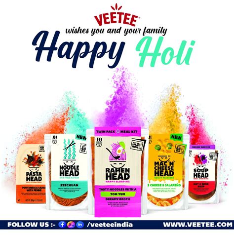 Veetee 🌟 Veetee Brings You A Burst Of Flavors To Match The Vibrant Colours Of Holi Celebrate