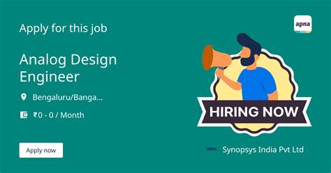 Analog Design Engineer In Synopsys India Pvt Ltd