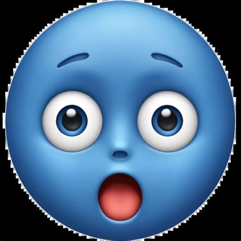 Blue Emoji Shocked Emoji Ai Emoji Generator