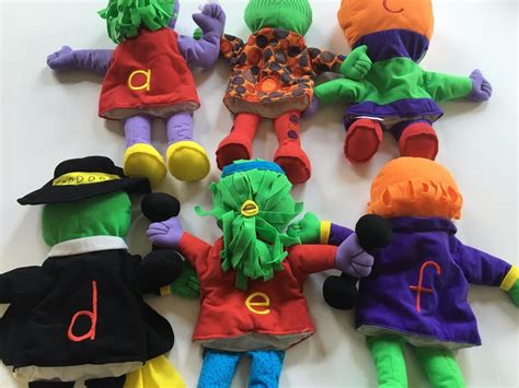 The Letter People Curriculum Hand Puppets Preowned Complete Alphabet A